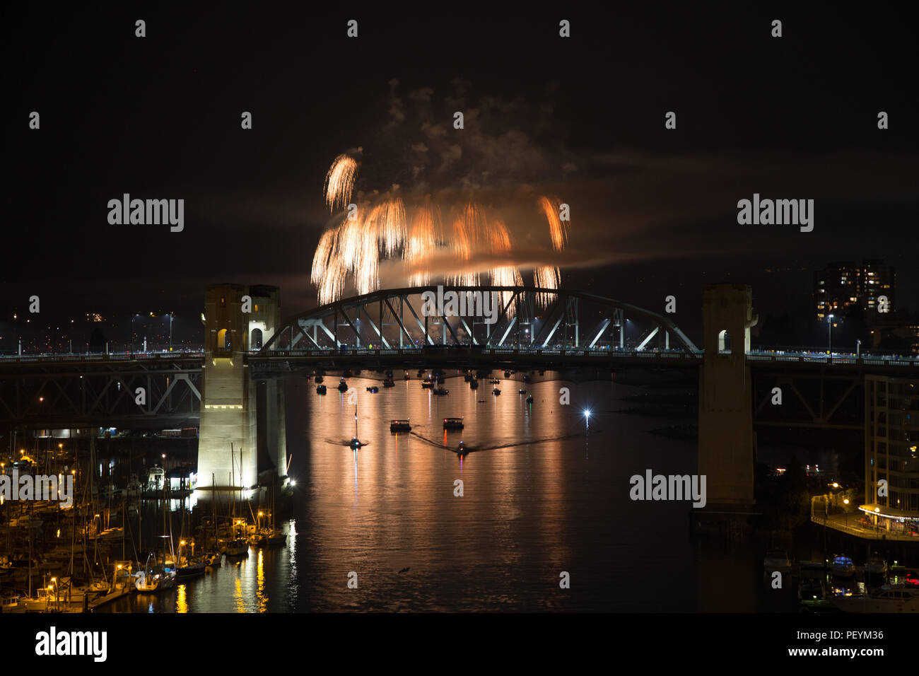 The fireworks display from the Celebration of Light in Vancouver's ...