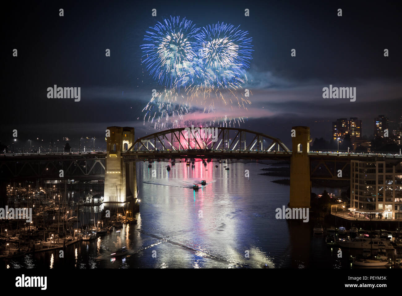The fireworks display from the Celebration of Light in Vancouver's ...