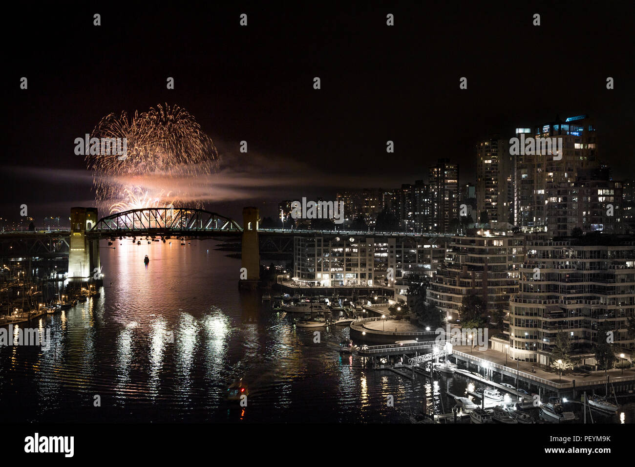 The fireworks display from the Celebration of Light in Vancouver's ...