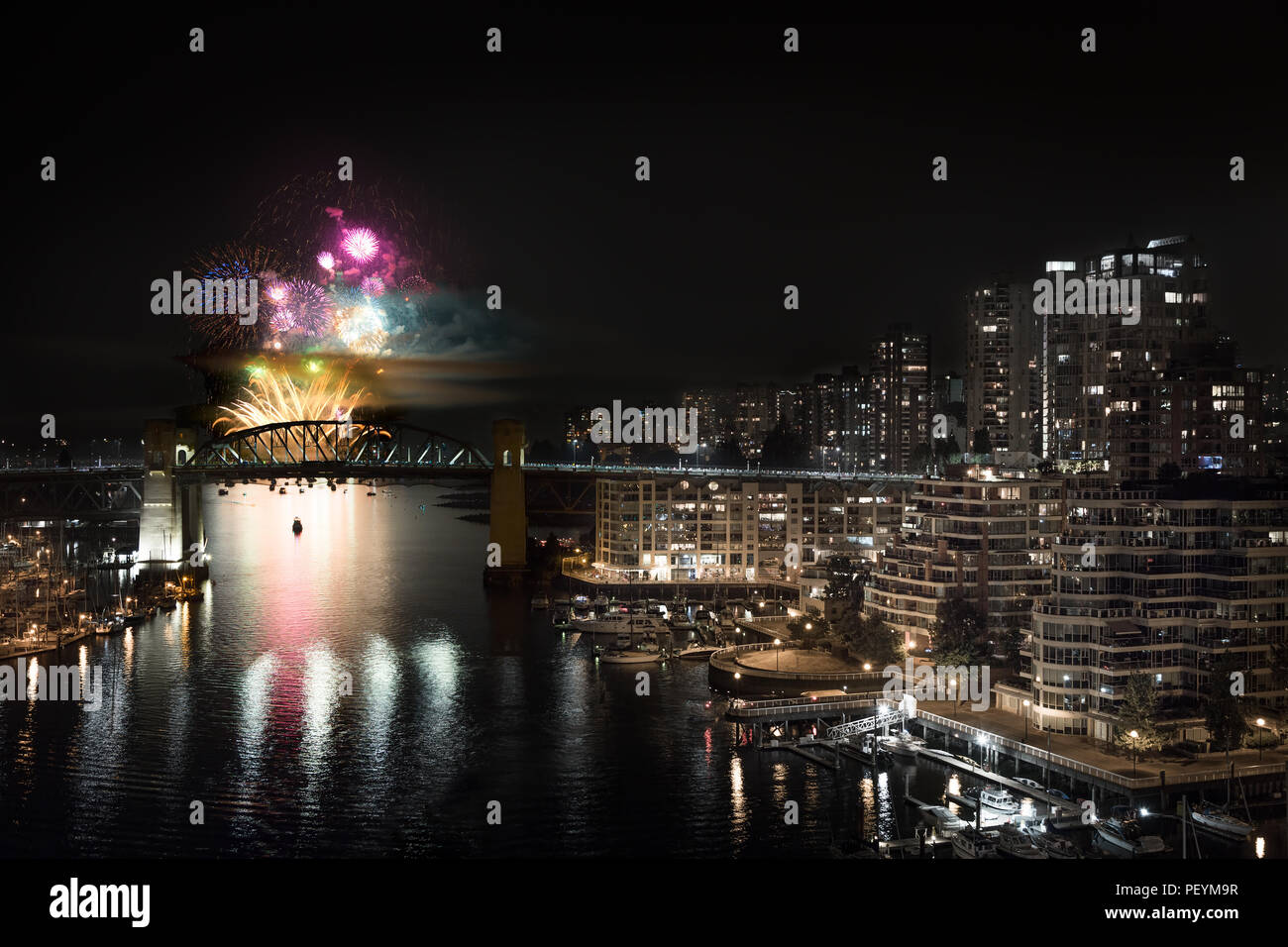 The fireworks display from the Celebration of Light in Vancouver's ...