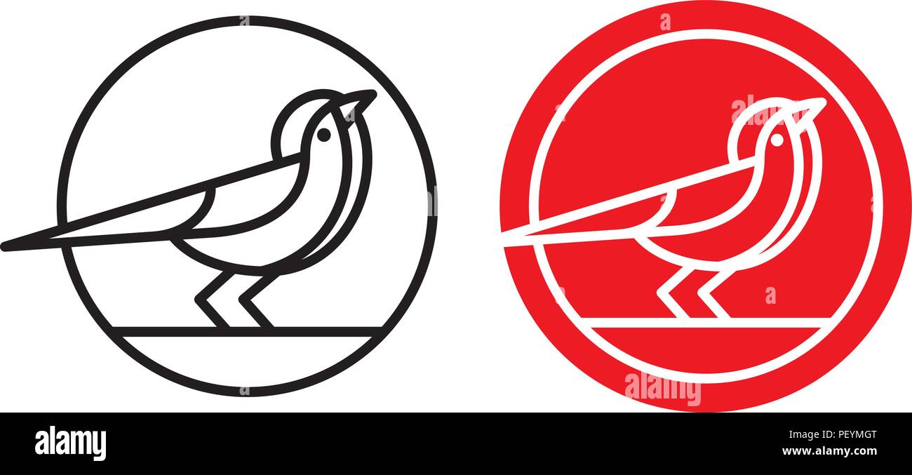 Red robin logo hi-res stock photography and images - Alamy