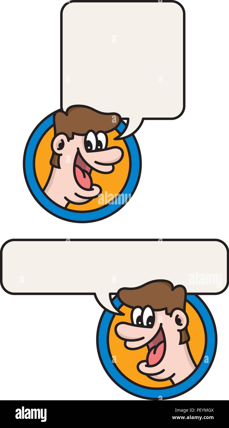 Man mouth talking profile Stock Vector Images - Alamy