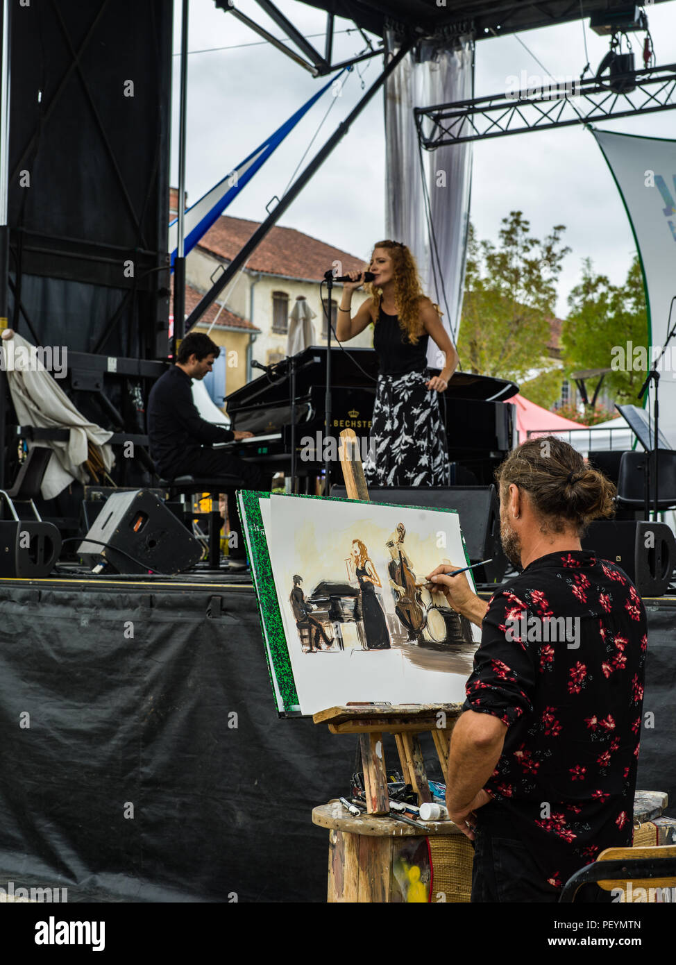 Jazz Festival In Marciac Stock Photos & Jazz Festival In Marciac Stock ...