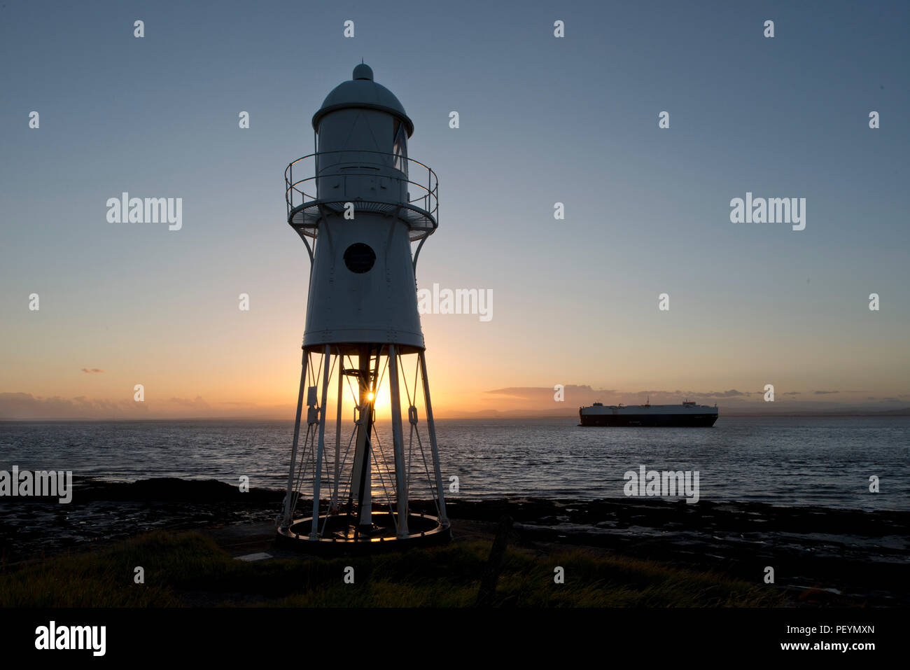 Black Nore Lighthouse, Portishead, Somerset, UK Stock Photo - Alamy