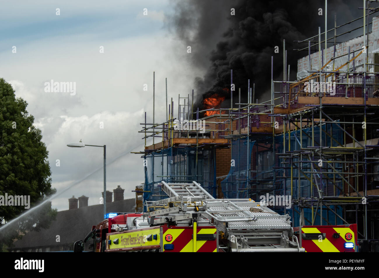 Fire at Mulalley housing development site in Loughton Essexx, Tackled ...