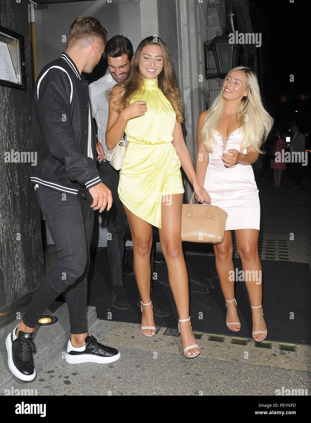 Love Island Contestants At Nobu Berkeley Mayfair Featuring Ellie Brown Charlie Brake Adam
