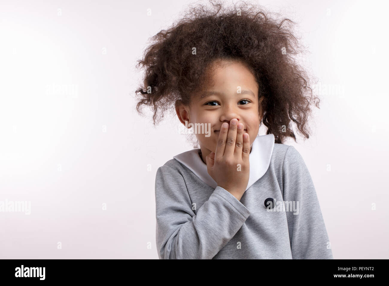 Embarrassed giggling hi-res stock photography and images - Alamy