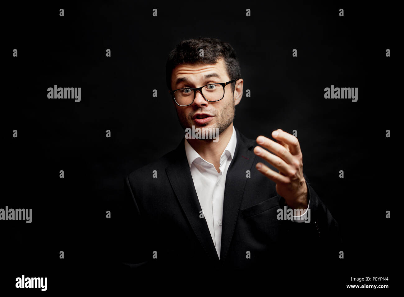 what are you doing young man trying to understand the problem. isolated ...