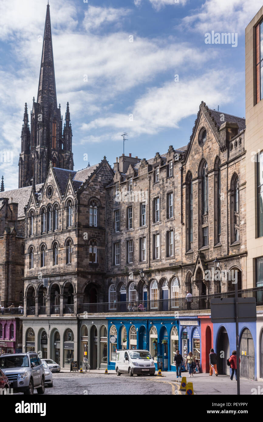 Edinburgh houses row hi-res stock photography and images - Alamy