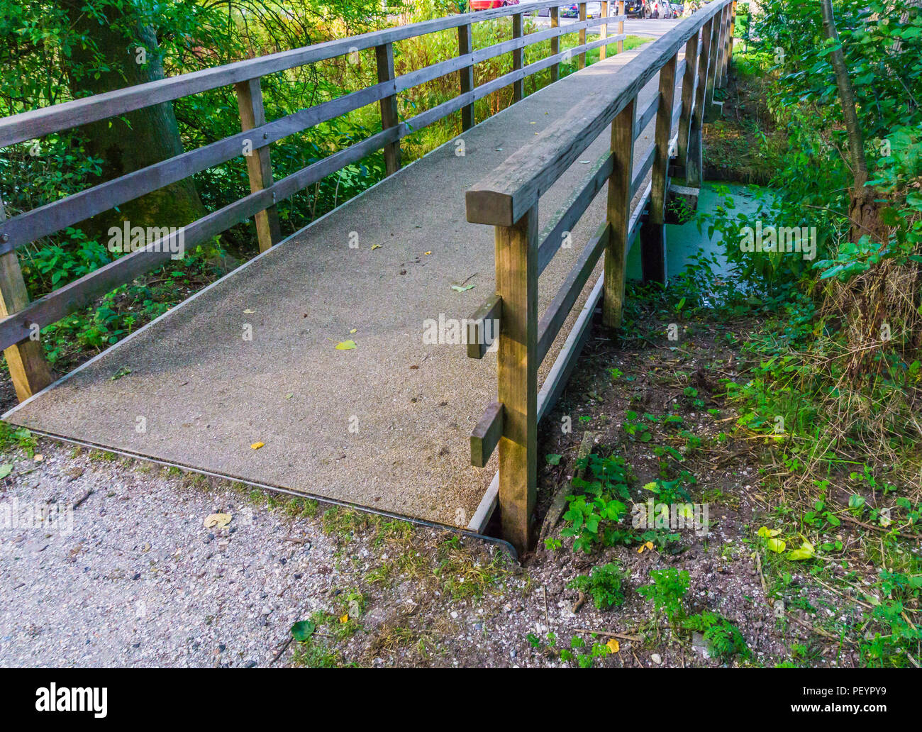 Wooden gate forest path hi-res stock photography and images - Alamy