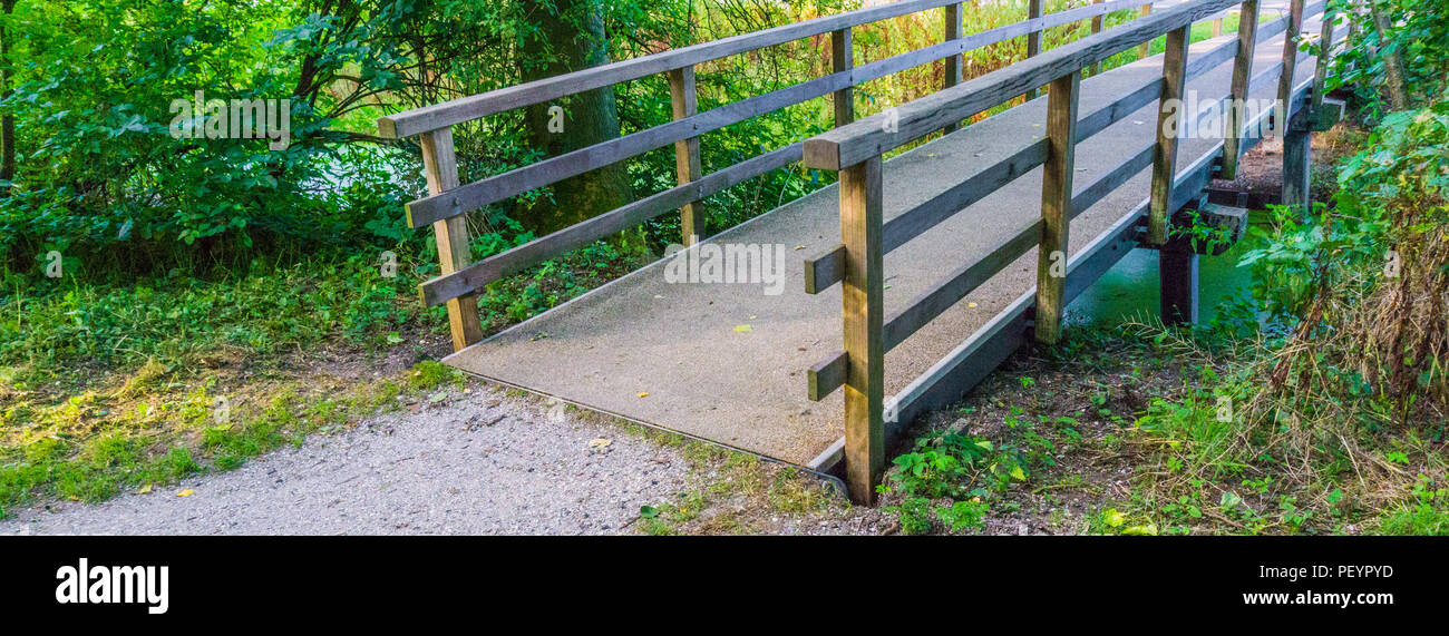 stone path with wooden bridge Stock Photo - Alamy
