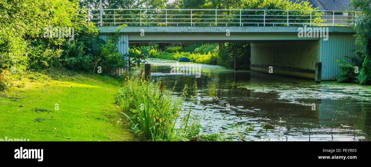 stone water bridge at a river landscape Stock Photo - Alamy