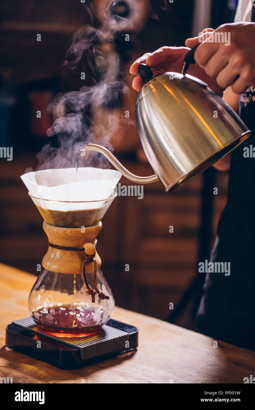 coffee industry, project. a type of making coffee Stock Photo - Alamy