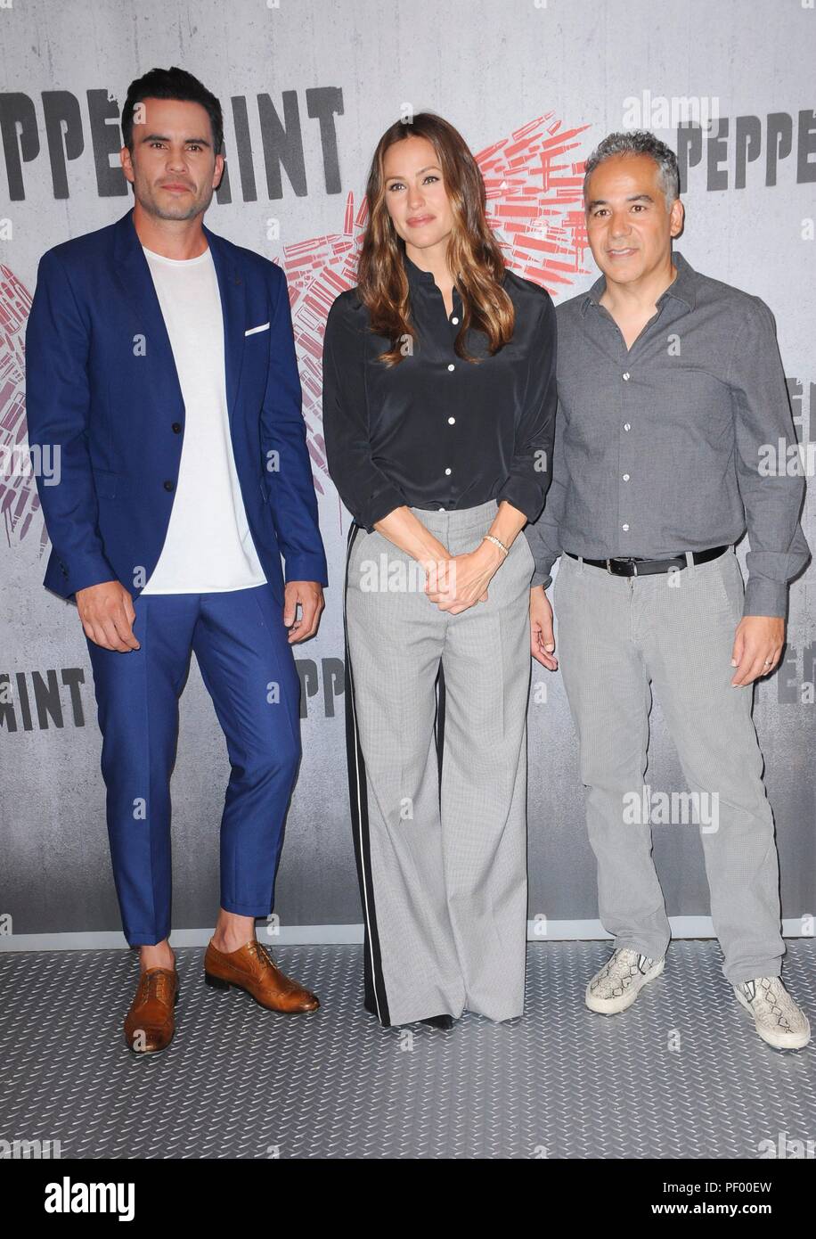 Beverly Hills, CA. 17th Aug, 2018. Juan Pablo Raba, Jennifer Garden ...