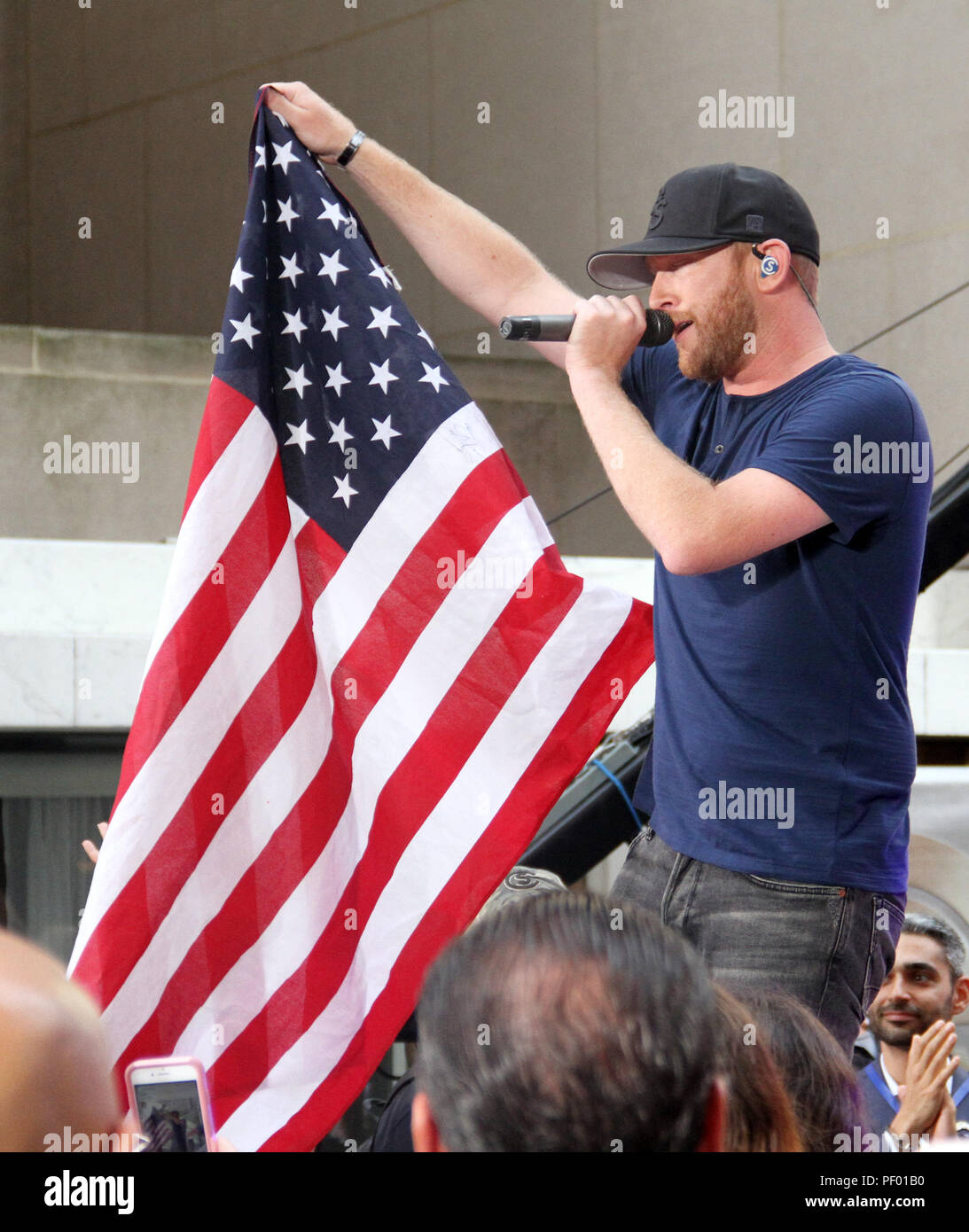 New York, NY, USA. 15th Aug, 2018., Cole Swindell perform at Citi ...