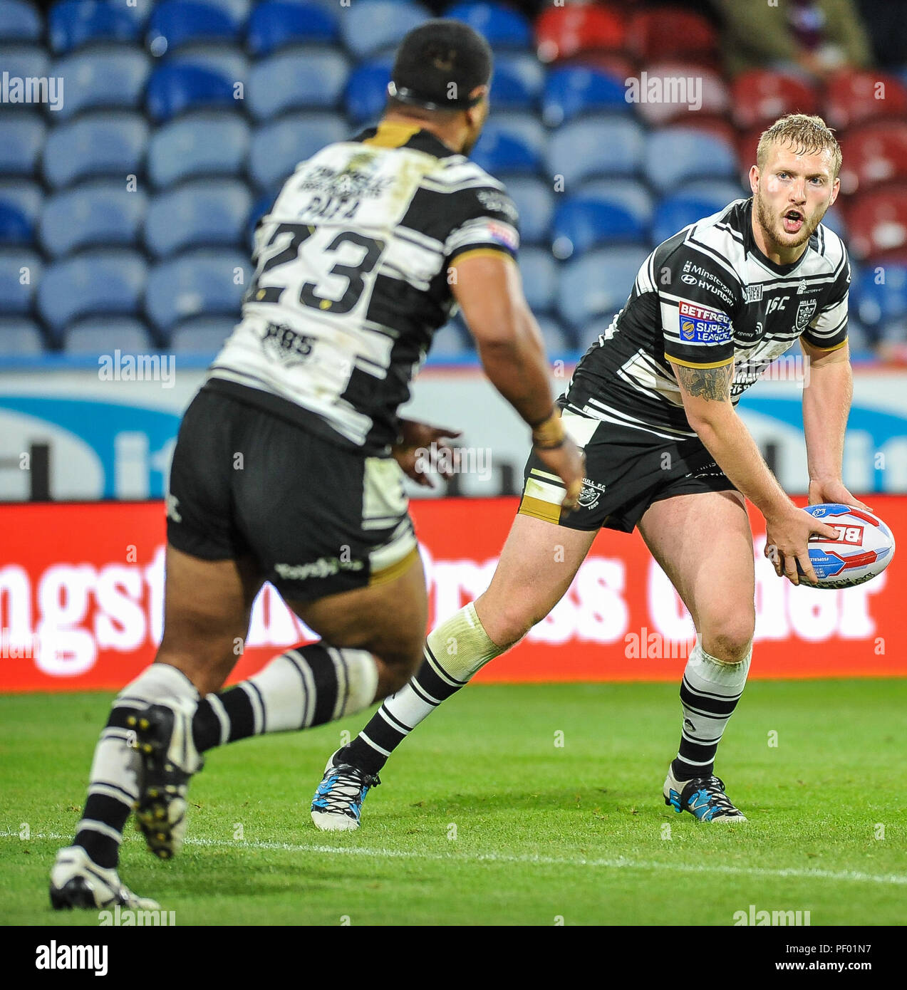 Huddersfield, UK. 17th August 2018. Rugby League Super 8's match ...