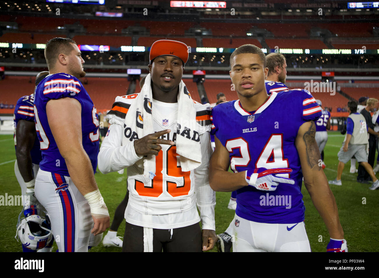 Ohio, USA. August 17, 2018: Cleveland Browns defensive back Terrance ...