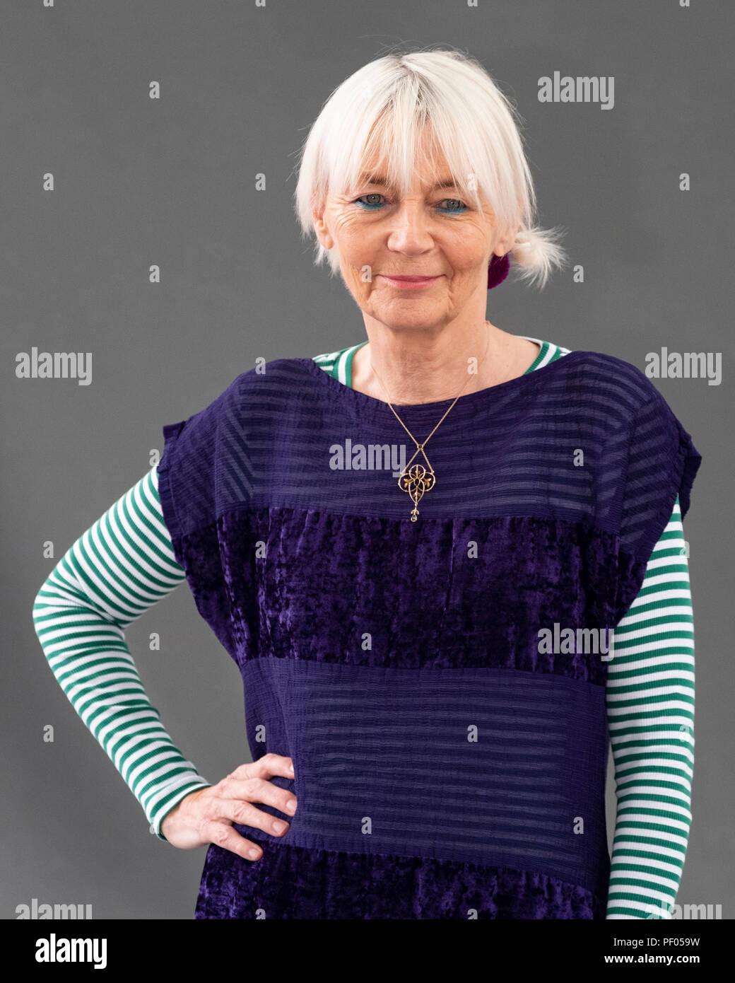 Edinburgh, Scotland, UK; 18 August, 2018. Pictured; Diane Atkinson is a ...