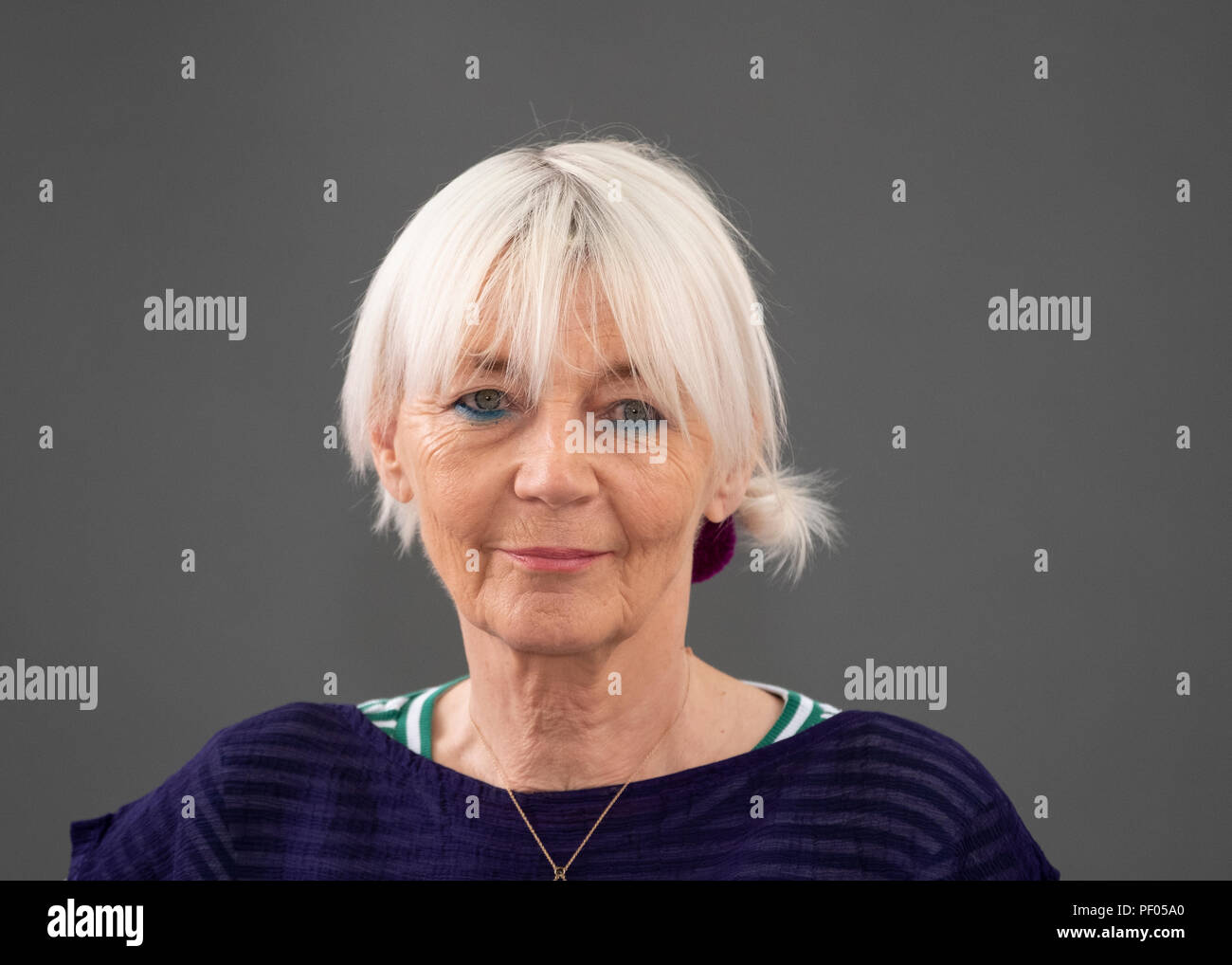 Edinburgh, Scotland, UK; 18 August, 2018. Pictured; Diane Atkinson is a ...