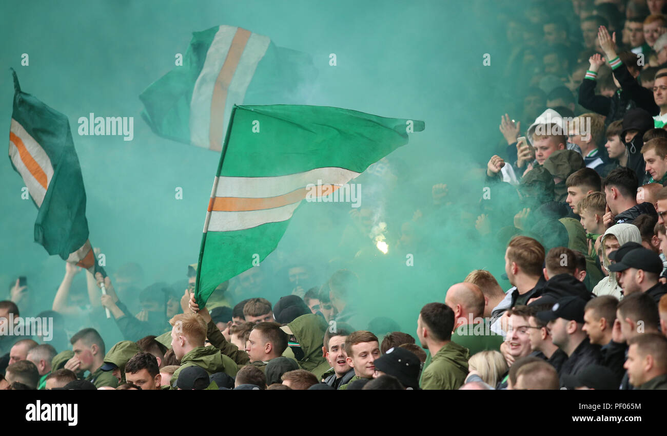 Celtic fans pyro hi-res stock photography and images - Alamy