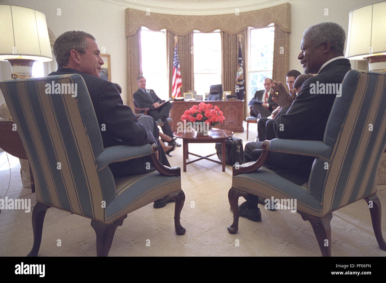 George bush united nations 2002 hi-res stock photography and images - Alamy