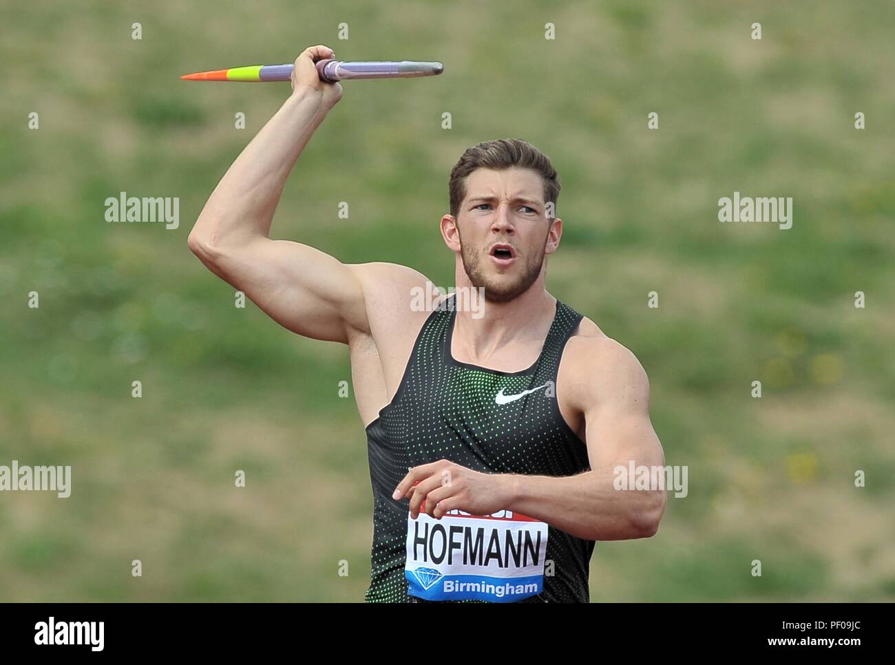 Birmingham, UK. 18th August 2018. Andreas Hofmann (GER) in the mens ...