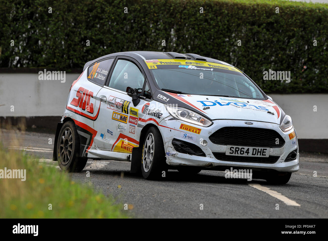 County Antrim, Northern Ireland. 18th Aug, 2018. John Mulholland Motors ...