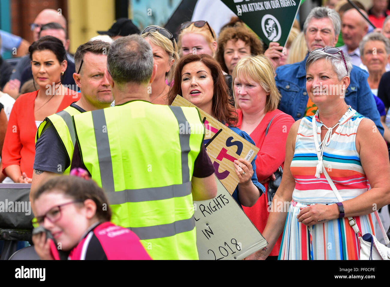 County Tyrone, UK. 18 August 2018. Sinn Féin Party Civil Rights ...