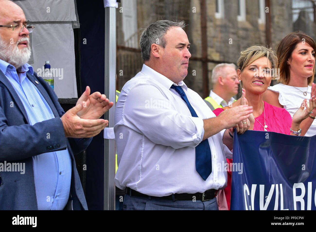 MLA Colm Gildernew during a County Tyrone, UK. 18 August 2018. Sinn ...