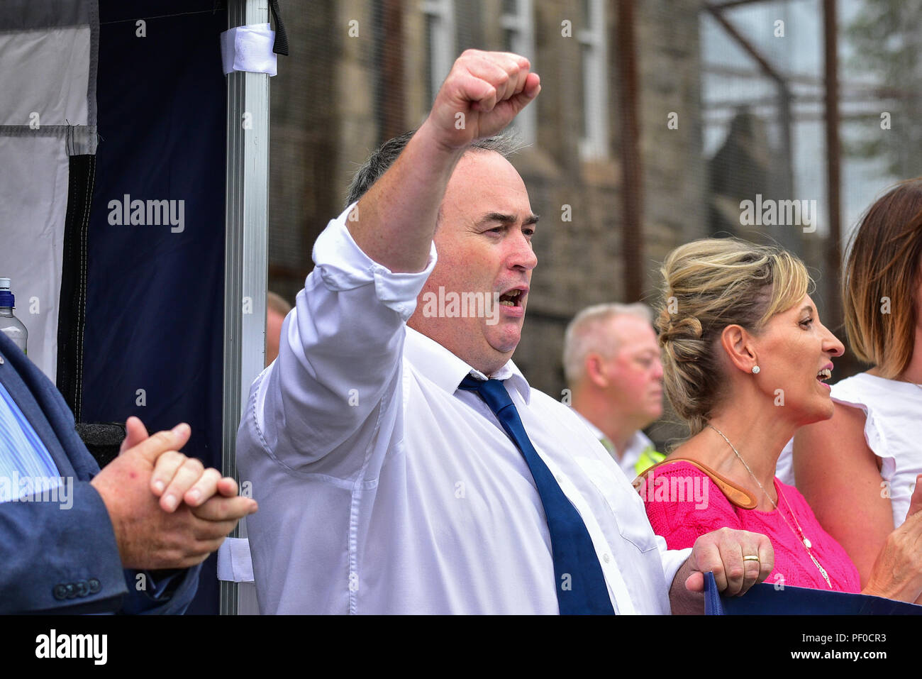 MLA Colm Gildernew during a County Tyrone, UK. 18 August 2018. Sinn ...