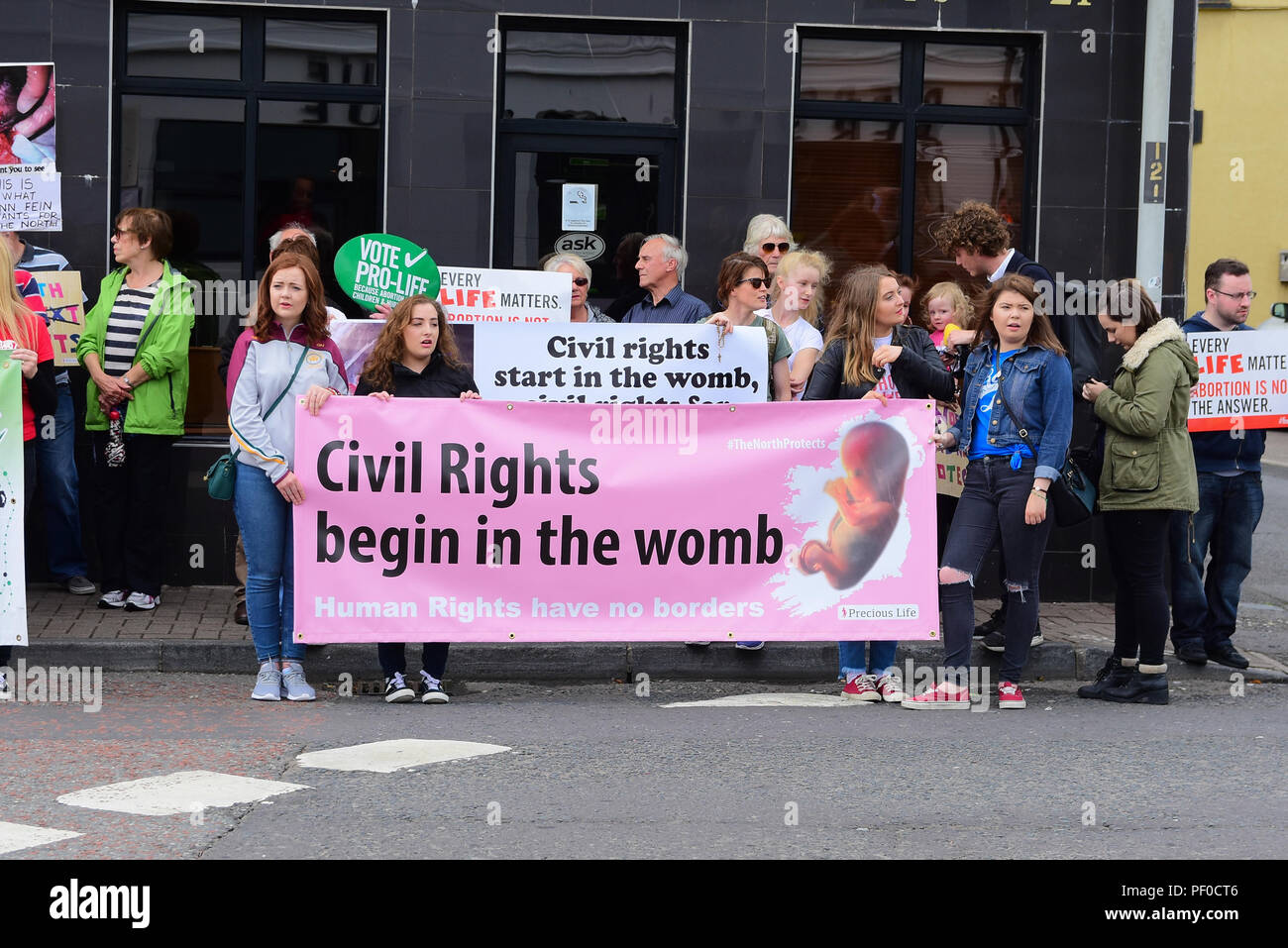 County Tyrone, UK. 18 August 2018. Sinn Féin Party Civil Rights ...