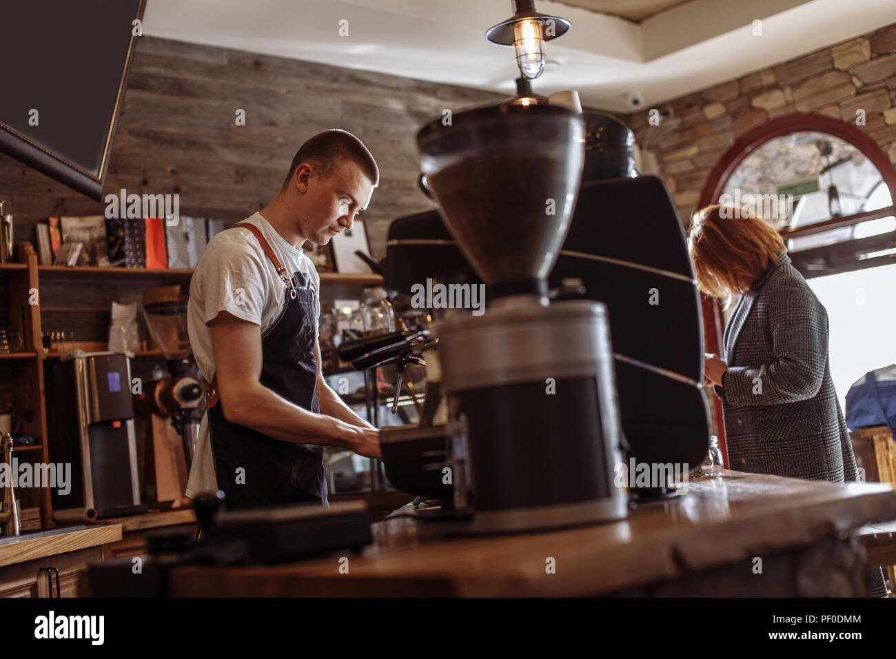 Coffee salesman hi-res stock photography and images - Alamy