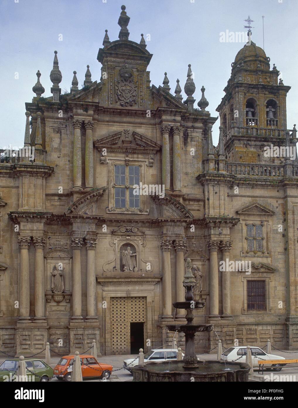 MONASTERIO DE SAN SALVADOR-FACHADA PRINCIPAL Y FUENTE. Location ...