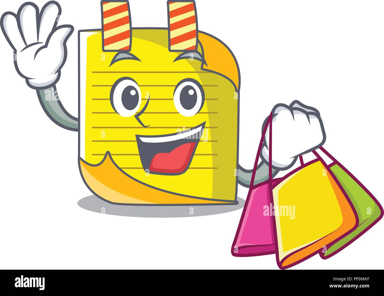 cartoon note paper with conceptual idea vector illustration Stock ...