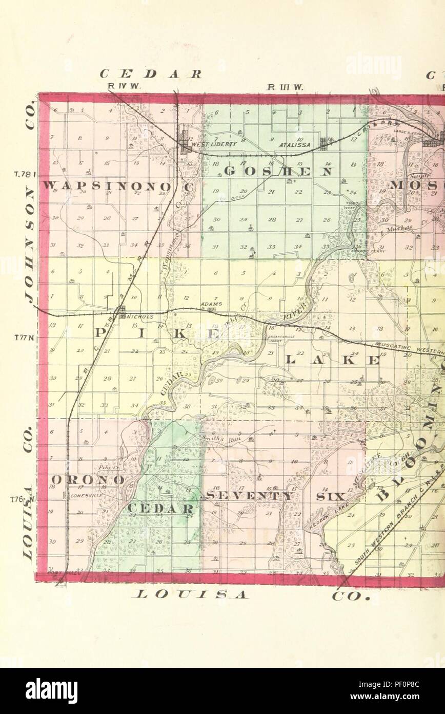 History muscatine county iowa illustrated hi-res stock photography and ...