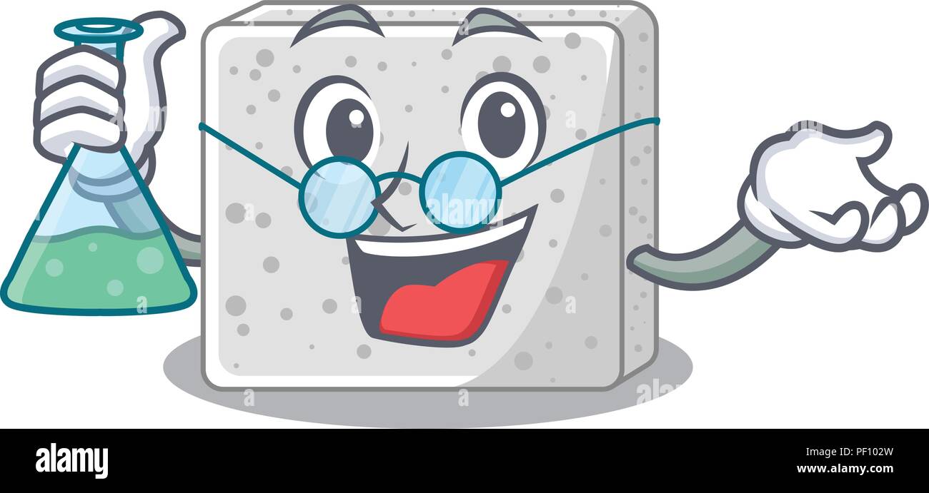 Professor feta cheese pieces character Stock Vector Image & Art - Alamy