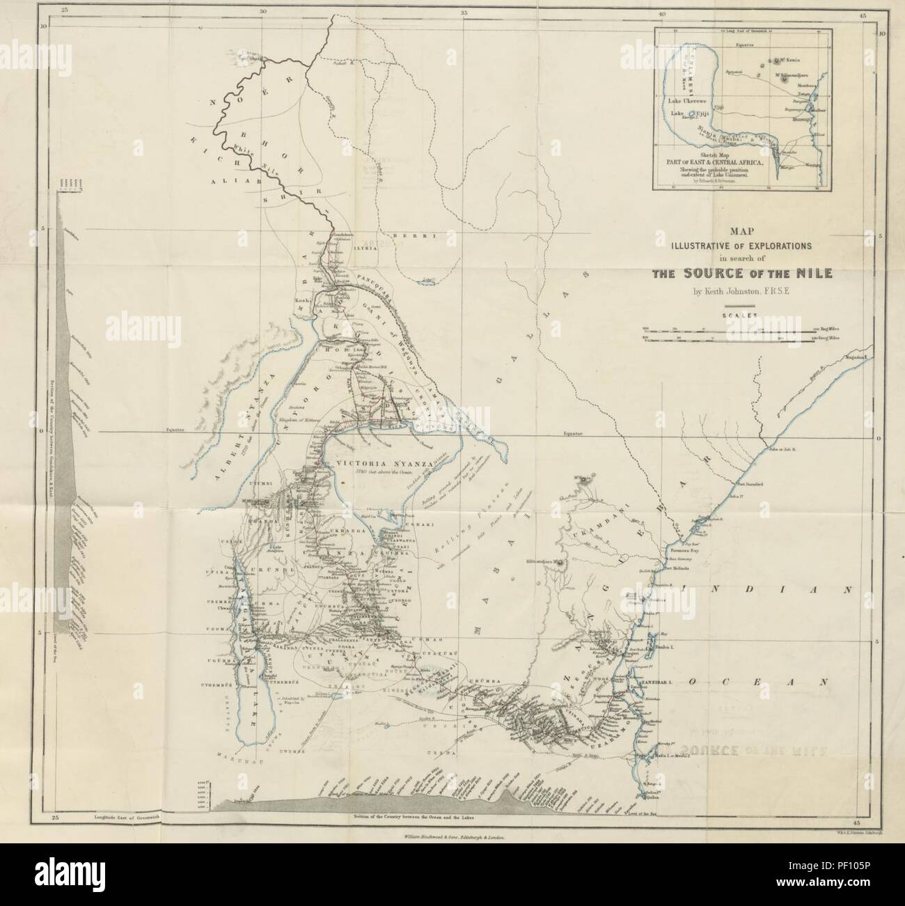 Grant speke map hi-res stock photography and images - Alamy