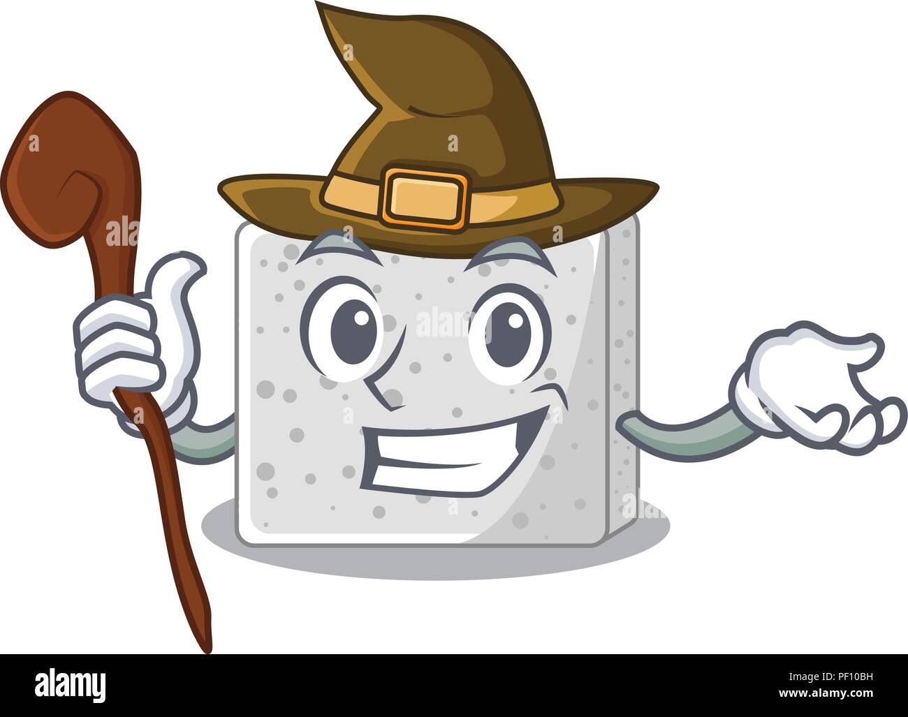 Witch feta cheese block on plate cartoon Stock Vector Image & Art - Alamy