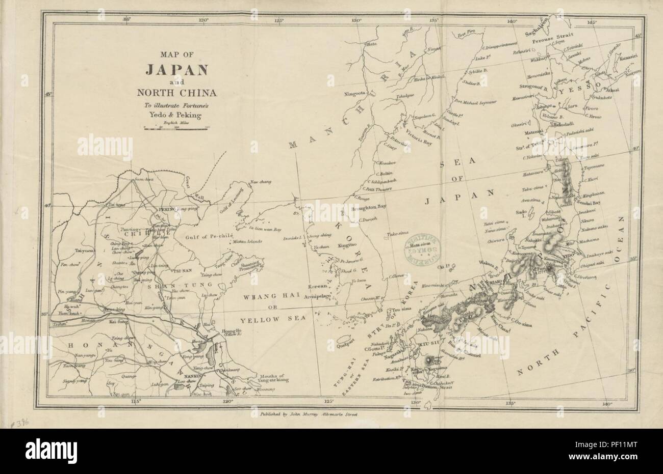 Vintage map of peking hi-res stock photography and images - Alamy
