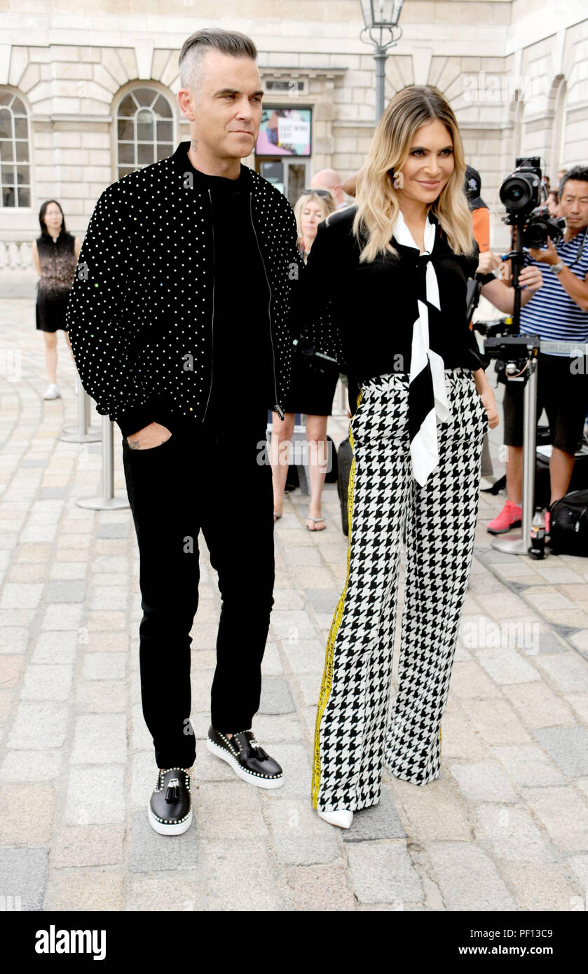 X Factor Press Conference - Arrivals Featuring: Robbie William, Ayda ...
