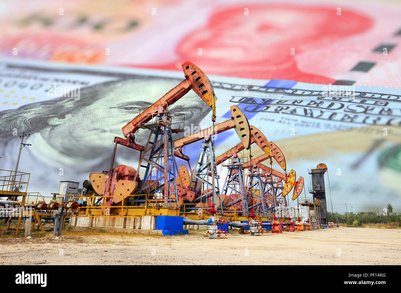 Dollars, yuan and oil pumps,Petroleum, petrodollar and crude oil ...