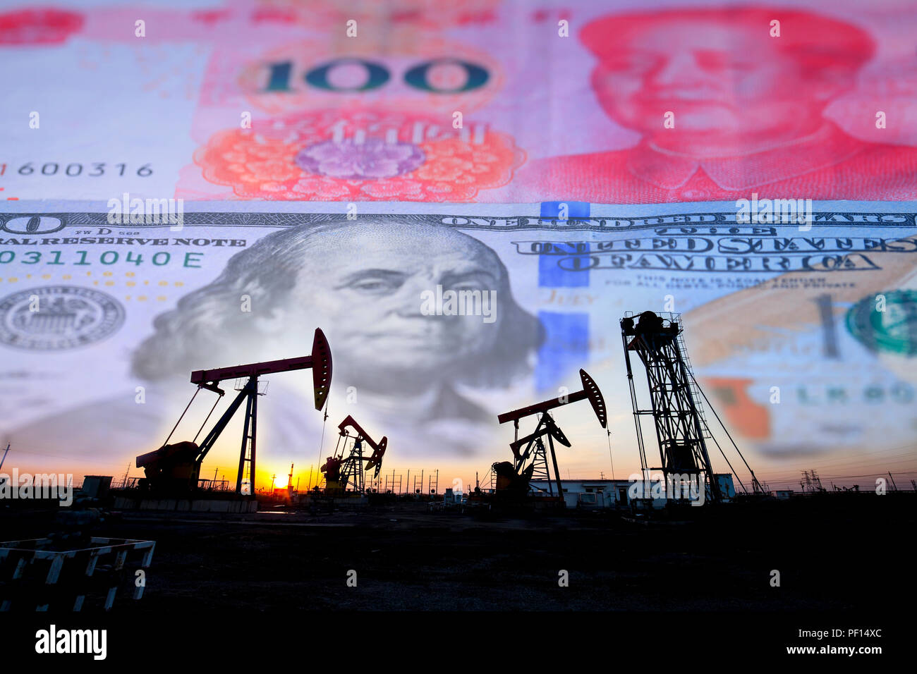 Dollars, yuan and oil pumps,Petroleum, petrodollar and crude oil ...