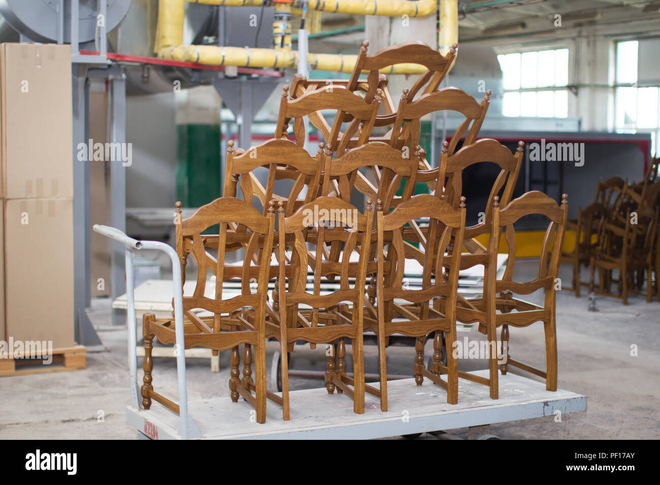 Wooden Chair Factory High Resolution Stock Photography and Images - Alamy