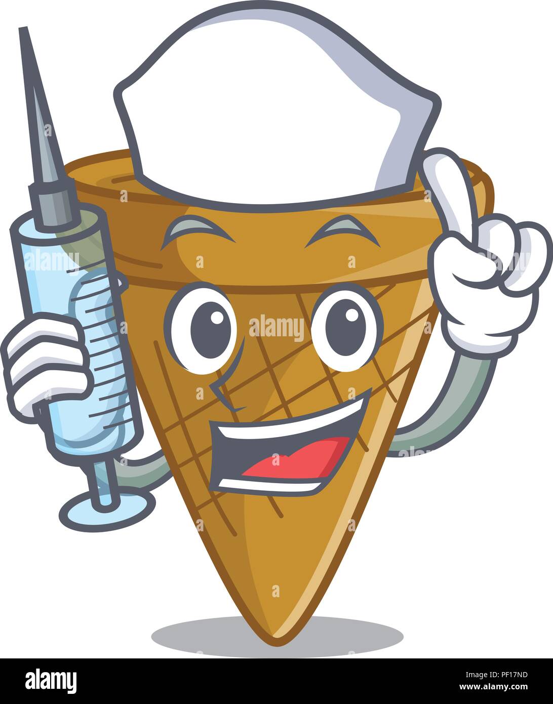 Nurse cartoon ice cream wafer cone Stock Vector Image & Art - Alamy