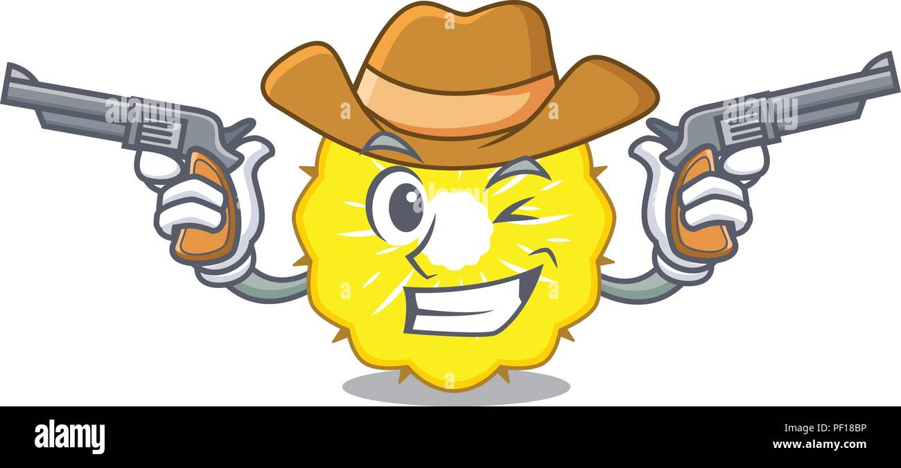 Cowboy pineapple slice character cartoon Stock Vector Image & Art - Alamy