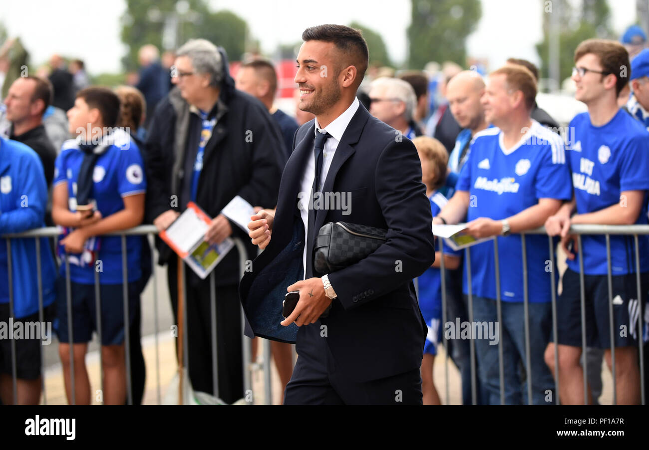 Cardiff City's Victor Camarasa before the Premier League match at the ...