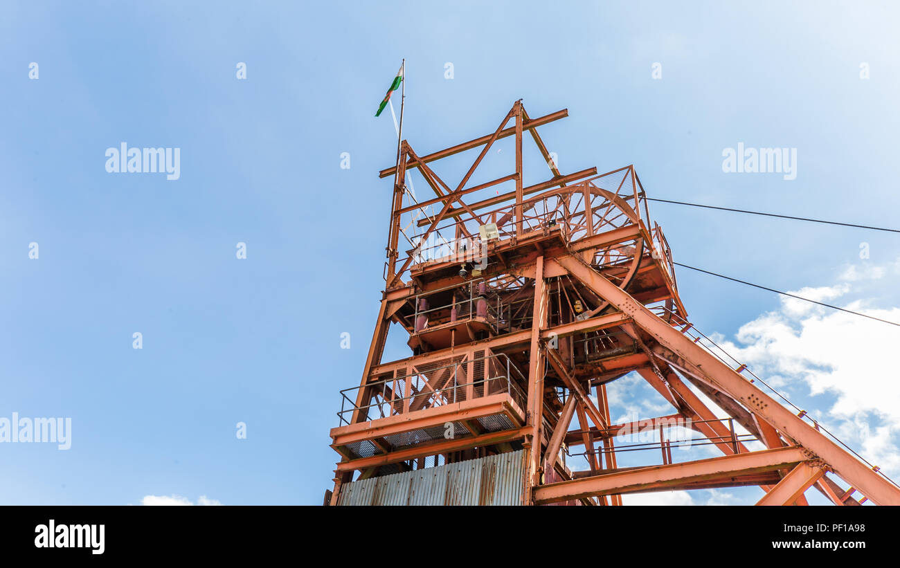 Big Pit Industrial site in Wales, UK Stock Photo - Alamy