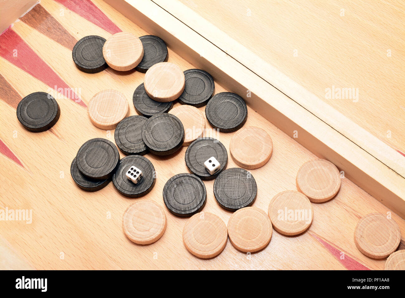 detail of a backgammon game board Stock Photo - Alamy