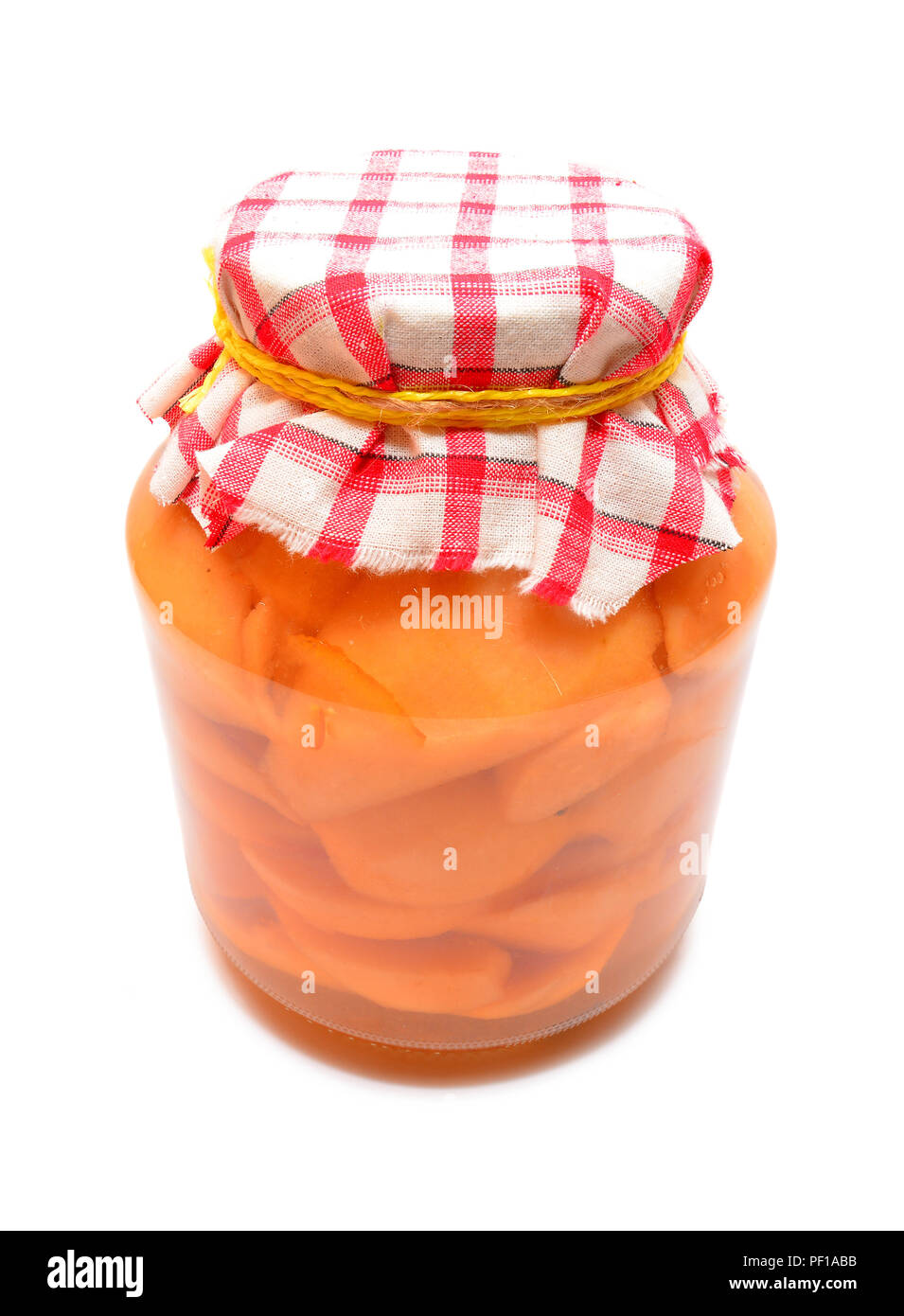 compote jar isolated on white Stock Photo - Alamy