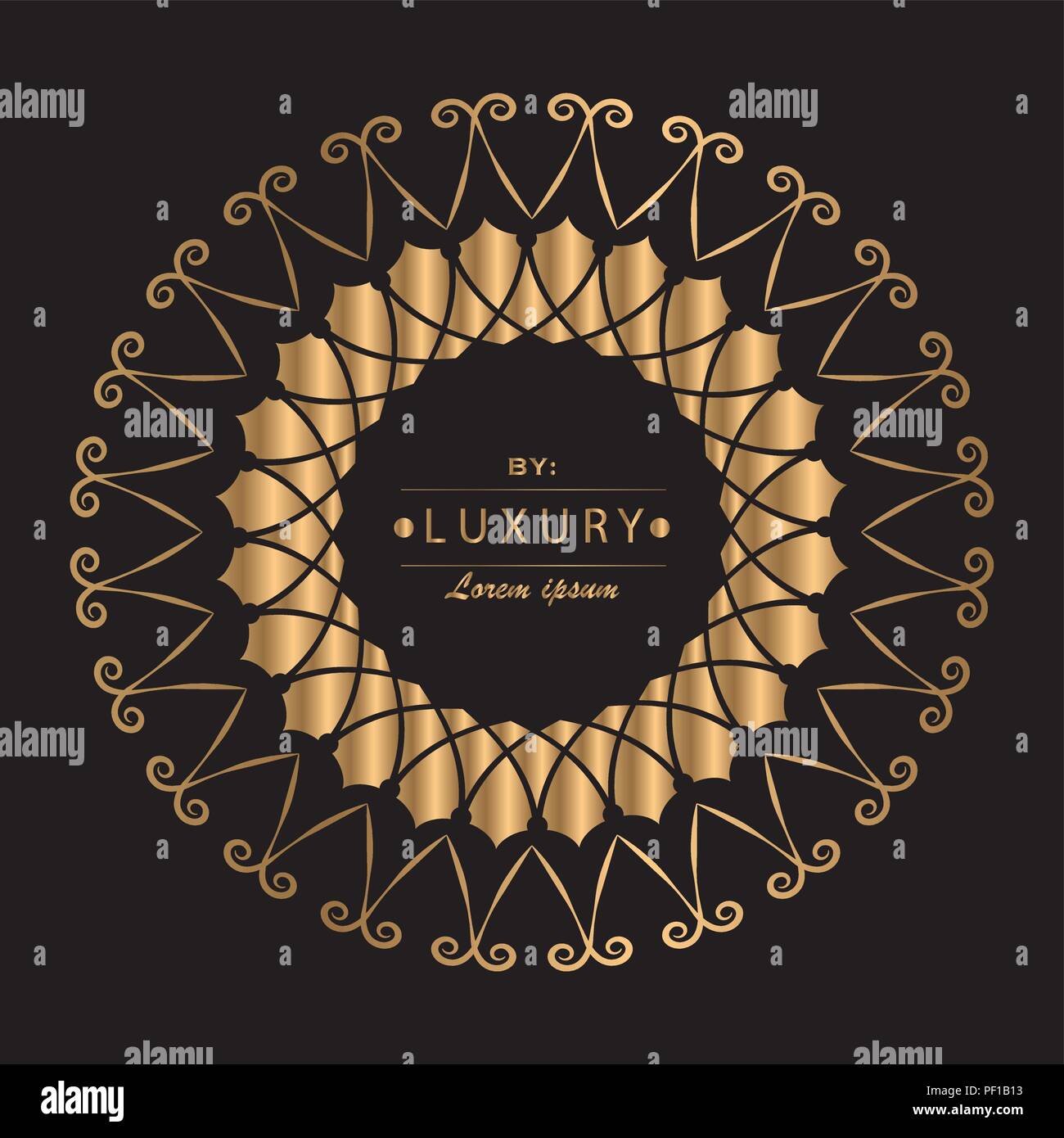 Golden mandala hi-res stock photography and images - Alamy